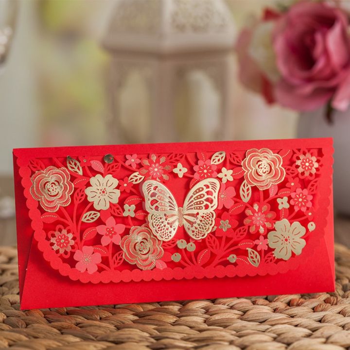 bao lì xì đám cưới phong bì lì xì đám cưới MMLUCK 6pcs Rỗng Phong bì Đỏ ...