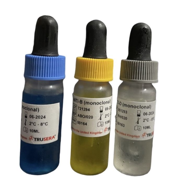 CGX trusera blood typing sera anti A and B Anti D | Lazada PH