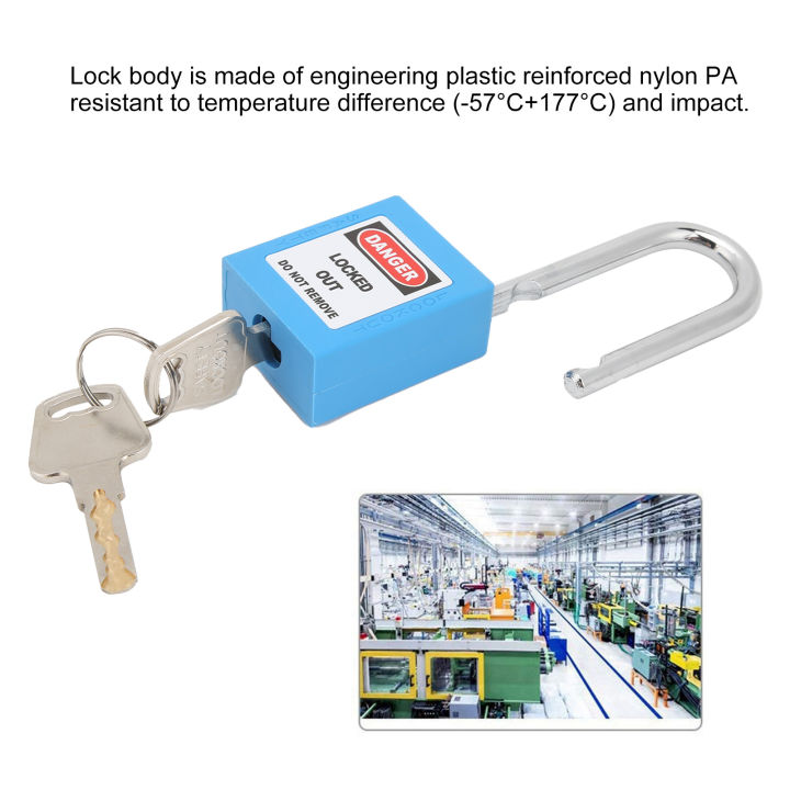 Safety Padlock 6 Pack 1.5in Loto Locks Insulated Lock with Keys for ...