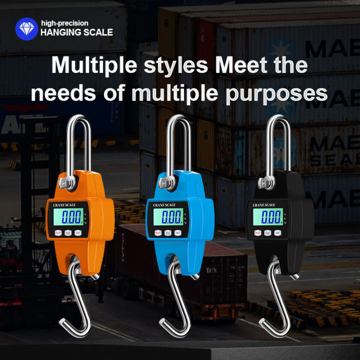 Portable Mini Crane Scale 300Kg LED Display Industry Crane Scale Weight Heavy Duty Hanging Hook ...