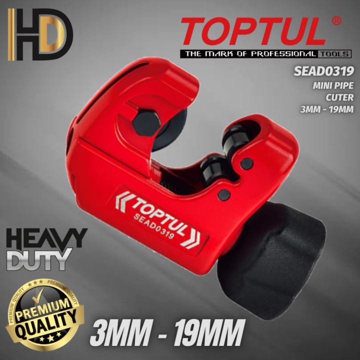 TOPTUL Mini Pipe Cutter / Mini Compact Pipe Cut / Max Cut 19MM Pipe ...
