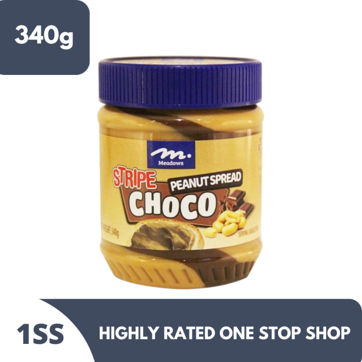 Meadows Stripe Choco Peanut Spread 340g | Lazada PH