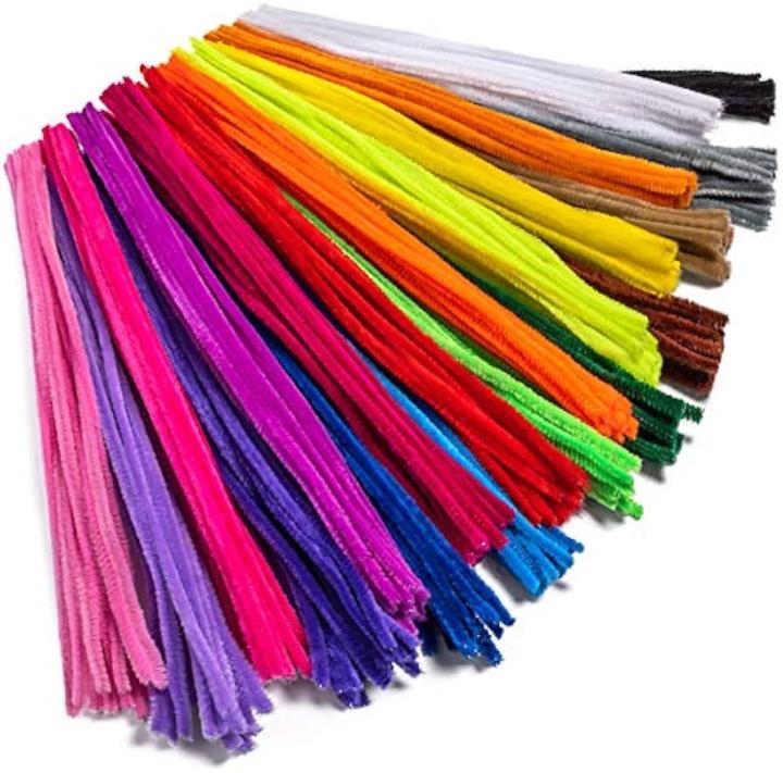 95-100PCS Colorful Fuzzy Wires Twisted Sticks Perfect for Diy Craft Art ...