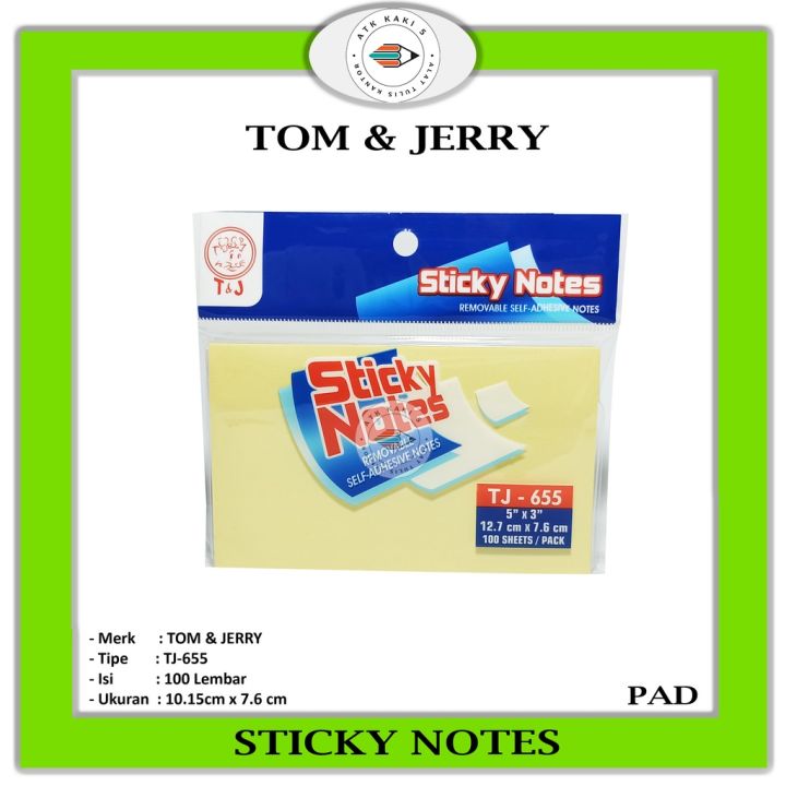 TOM & JERRY -Sticky Notes Kuning TJ-655 - PAD | Lazada Indonesia