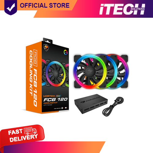 COUGAR VORTEX RGB FCB 120 COOLING KIT / 3X-120MM / CORE BOX | Lazada PH