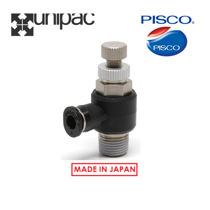 Pneumatic Fitting Pisco JSC Speed Controller Elbow Meter In/Out 4mm 6mm 8mm 10mm 12mm | Lazada