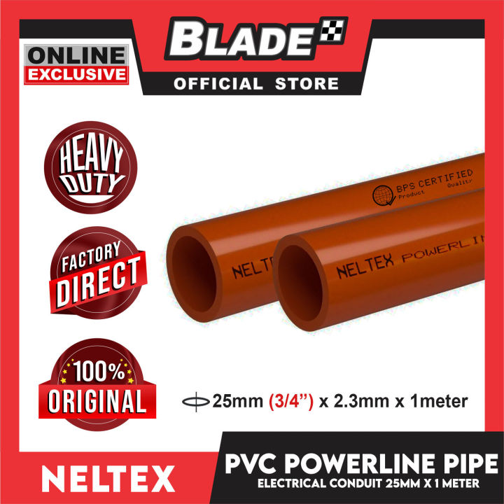 Neltex PVC Powerline Electrical Conduit Pipes 25mm x 1meter | Lazada PH