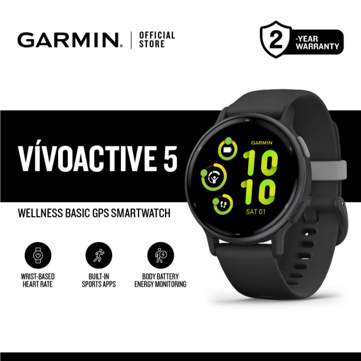 2025 Garmin Vivoactive 5, Wellness Basic GPS WiFi Smartwatch 2026 ...