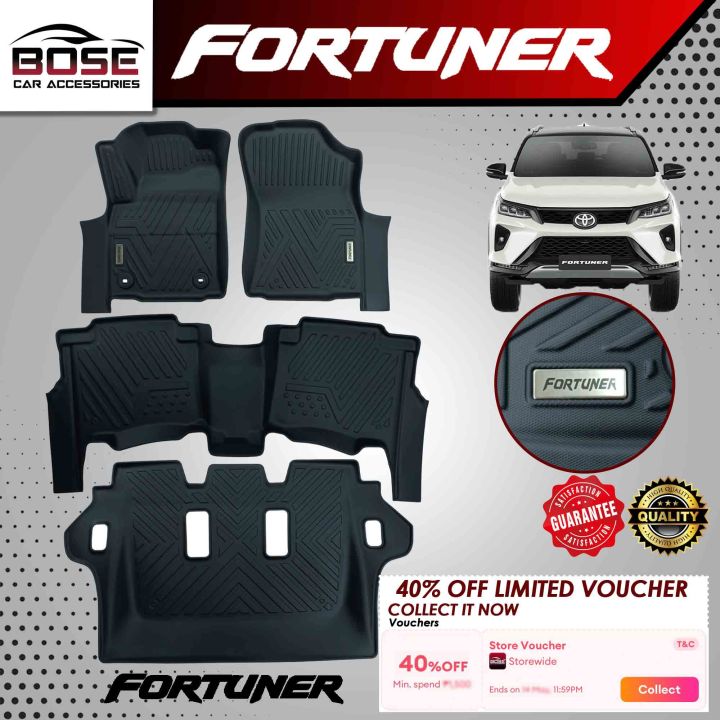 TPE / 5D / Carbon Fiber / 5D Diamond Deep Dish for Toyota Fortuner ...