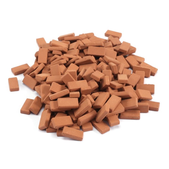 (BIGY) 200 Pieces Mini Bricks for Landscaping Miniature Bricks Brick ...