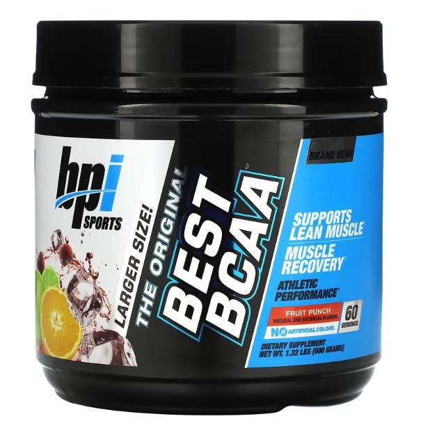 BPI Sports Best BCAA Powder (Fruit Punch 60 Servings) Branched Chain ...