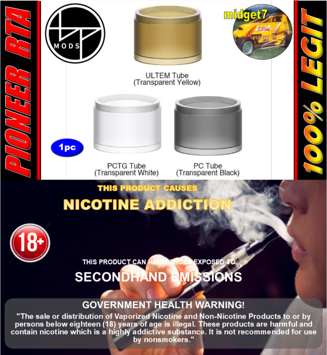 BP MODS Pioneer RTA Tank Tube 2ml | Lazada PH