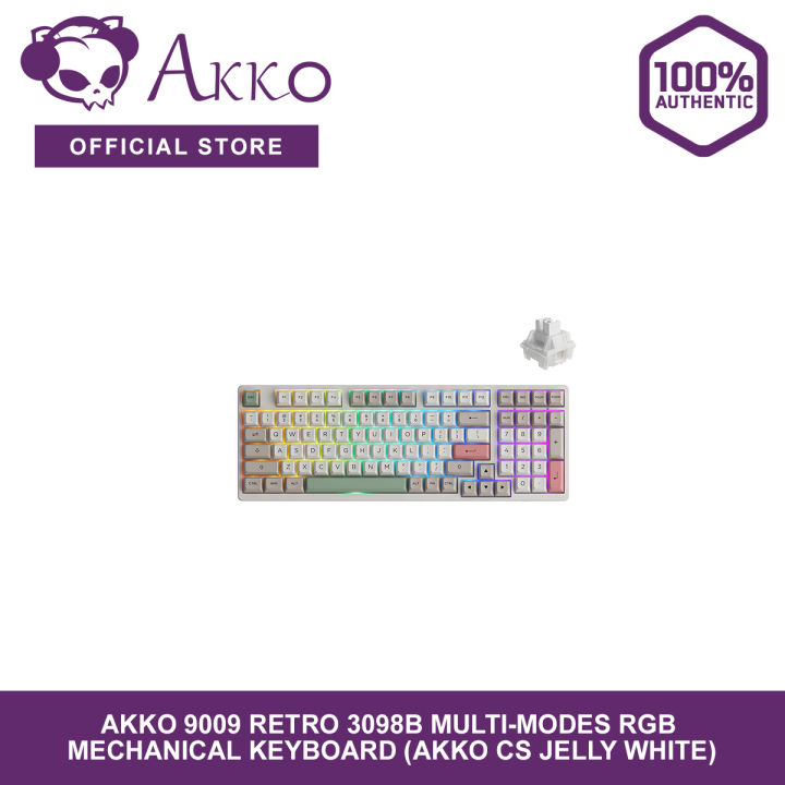 Akko 9009 Retro 3098B Multi-Modes RGB Mechanical Keyboard (AKKO CS ...