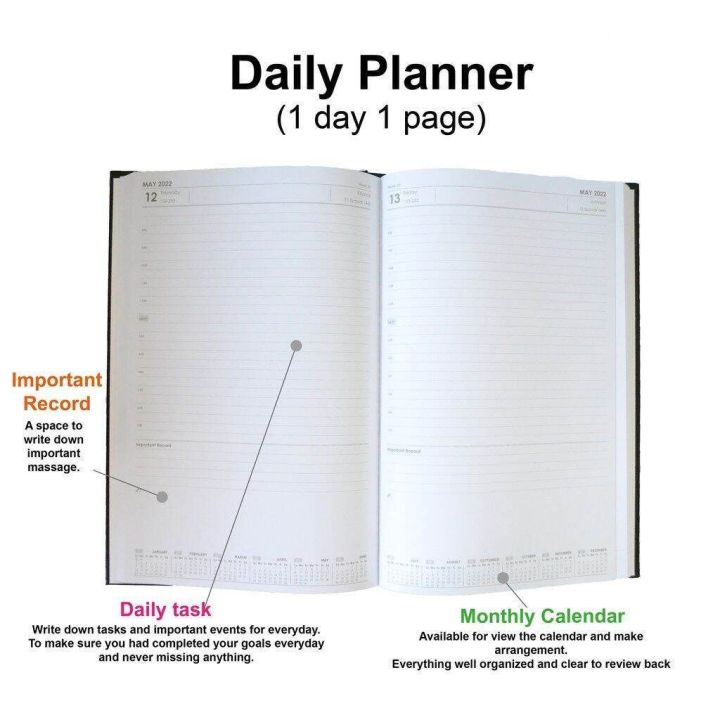 2026 Foolscap Diary F4 Hard Cover | Lazada