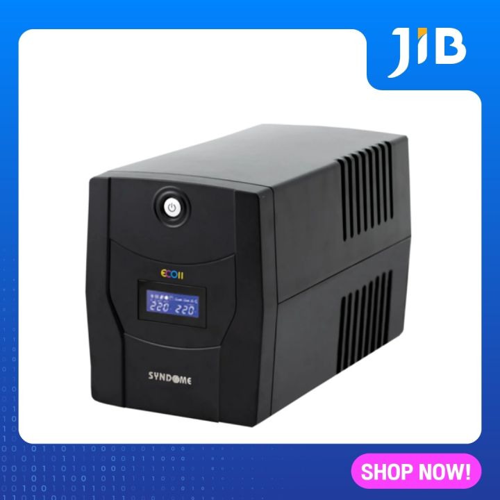 UPS (เครื่องสำรองไฟฟ้า) SYNDOME ECO II-1000-LCD (1000VA/630WATT) | Lazada.co.th