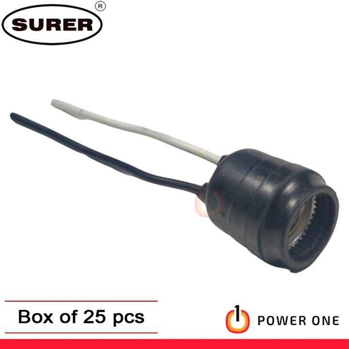 Surer 600 Rubber Weatherproof Socket, E27 [Box of 25pcs] | Lazada PH