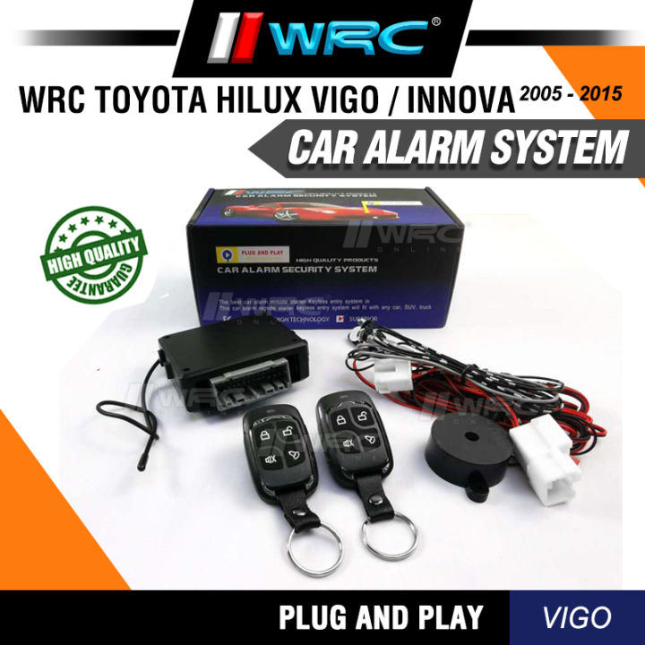 WRC Toyota Hilux Vigo / Innova 2005 - 2015 Car Alarm Security System ...
