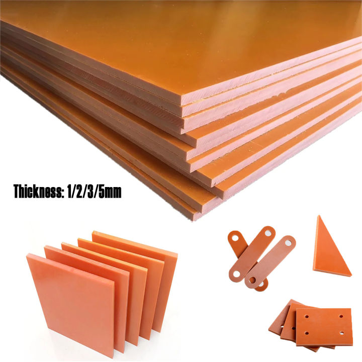 1pcs Bakelite phenolic resin flat plate 1/2/3/5mm thick in different ...
