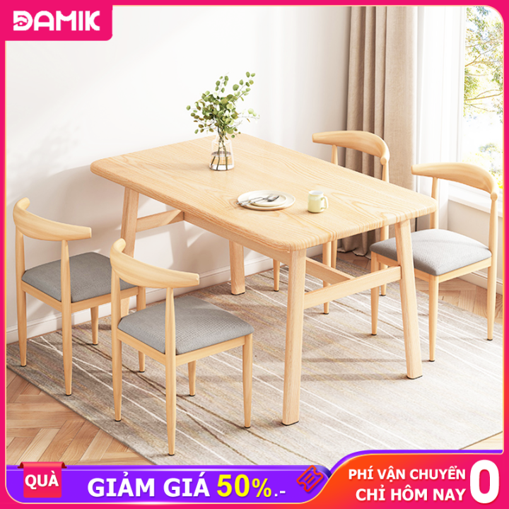 DAMIK Bàn Ăn Cách Hàn Quốc - Mẫu Bàn Ghế Ăn Hiện Đại Bảo Hành | Lazada.vn
