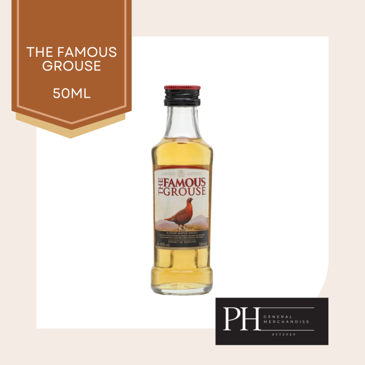 Famous Grouse Blended Scotch Whisky 50ml | glass bottle | Lazada PH