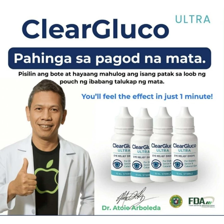 Clear Gluco Ultra Eye Relief Drops 30ml | Lazada PH