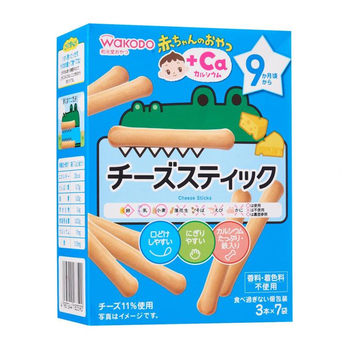 Wakodo Baby Snacks +Ca Cheese Sticks Baby Biscuits (9+ Months) | Lazada ...