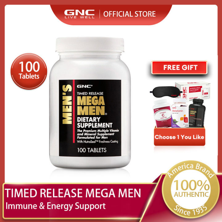 [EXP July/2024] GNC Mega Men® Multivitamin 100 Caplets - Ultimate Men's ...
