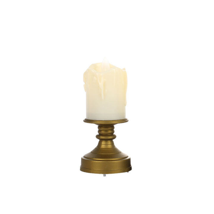 IDA LED Flameless Plastic Swing Candle With Base Tears Candle Light ...