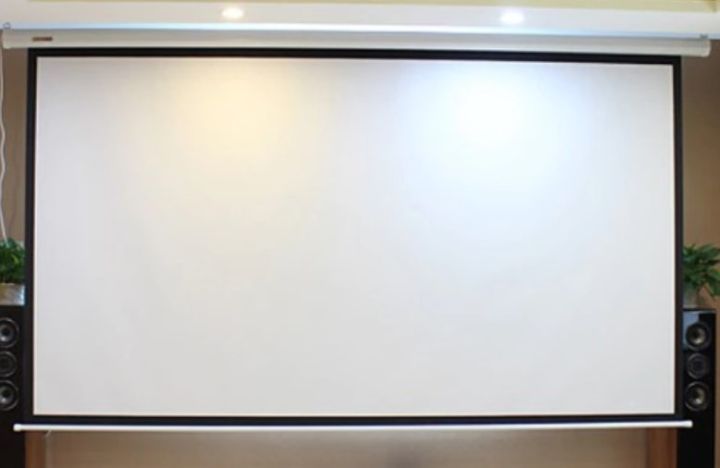 ProScreen Motorized Projector Screen with wired and wireless remote ...