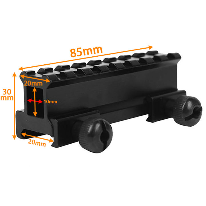 8-Slot Bracket 20mm To 20mm Scope Bracket 85mm Long Aluminum Alloy ...