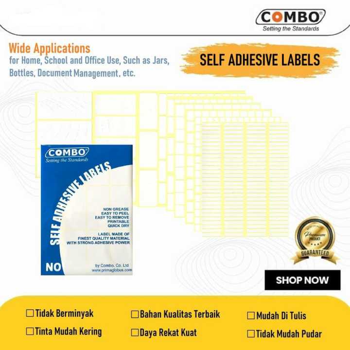 Stiker Label / Self Adhesive Labels / Label Nama Sticker / Label Putih ...