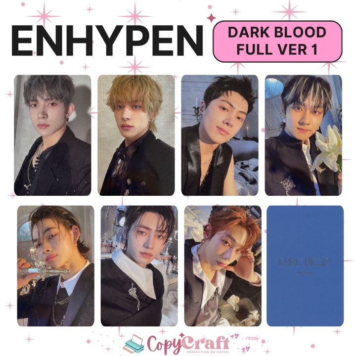 ENHYPEN - DARK BLOOD Album Photocards (Replica and Unofficial) | Lazada PH