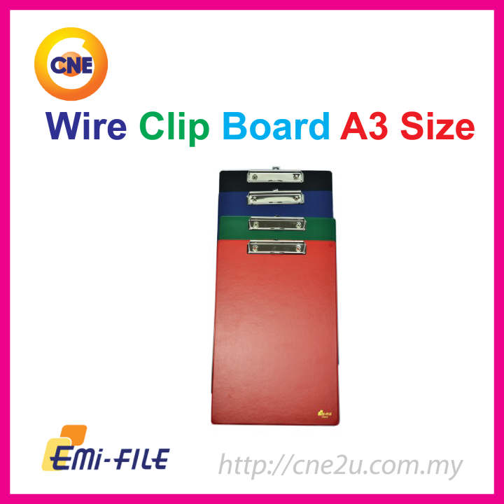 A3 Wire Clip Board (EMI 1340) / Vertical / Papan Tulis Clip Board ...