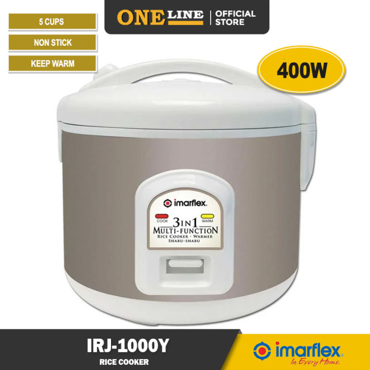 ONELINE l Imarflex IRJ-1000Y 3 in 1 Multi-function Rice Cooker 1.0L 5 ...
