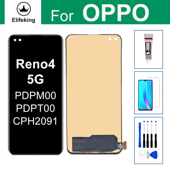 6.4'' LCD For OPPO Reno4 5G CPH2113 Display Touch Screen Digitizer ...