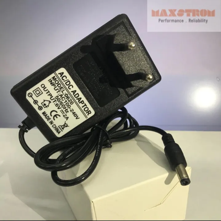 Adaptor/Charger mainan mobil PMB/ motor PCX aki 6v 2000mAh/2Ampere/6v ...
