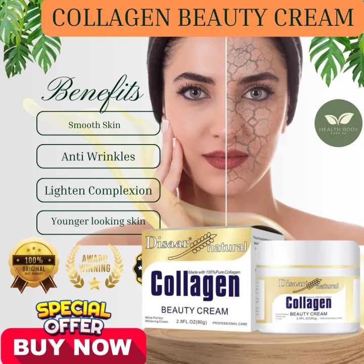 DISAAR Collagen Face Cream 80g Lighten Dark Spots Collagen Power ...