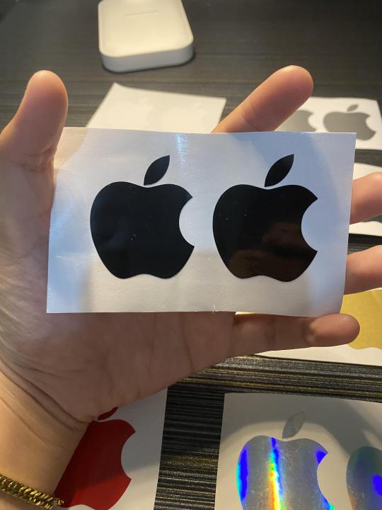 Apple Sticker Vinyl cut-out sticker 4 - Black | Lazada PH