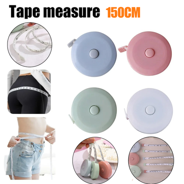 1.5M Soft Sewing Tailor Tape Measure Retractable Scale Measuring Meter ...