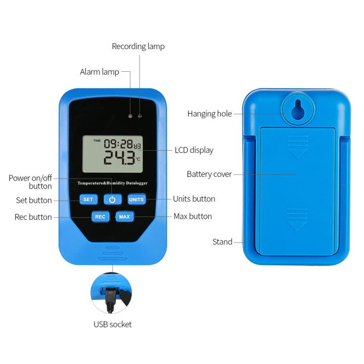 Mini USB Humidity Temperature Data Logger RH TEMP Datalogger Recorder ...