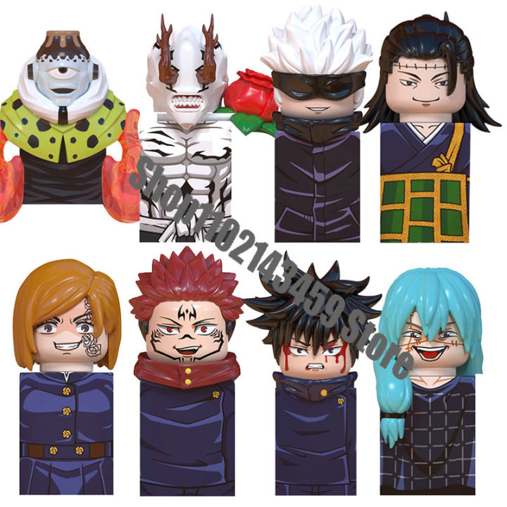 WM blocks WM6139 Jujutsu Kaisen Itadori Yuji Megumi Gojo Satoru Geto ...