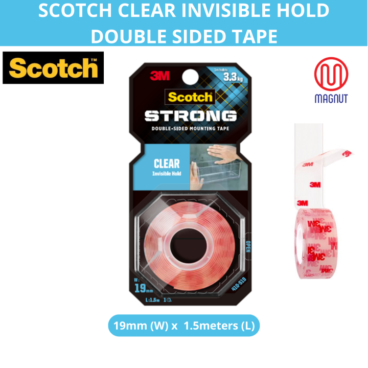 3M Scotch Clear Double-Sided Permanent Mounting Multipurpose Function & Usage Acrylic Foam Tape ...