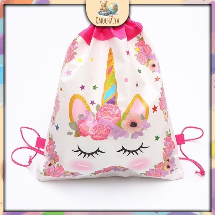 Cartoon Drawstring Backpack Party Bag Goodies Bag Happy Birthday Gift ...