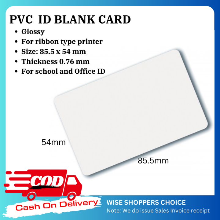 50/60/70/80/90pcs PVC ID CARD BLANK CARD Ribbon type Glossy PVC ID Card ...