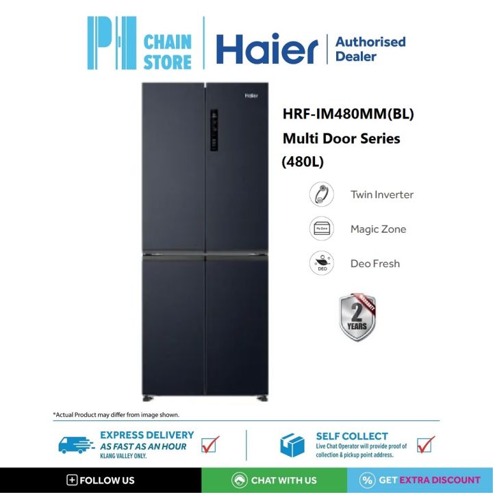 HAIER 480L 4 Door Twin Inverter Refrigerator with Magic Zone | HRF ...