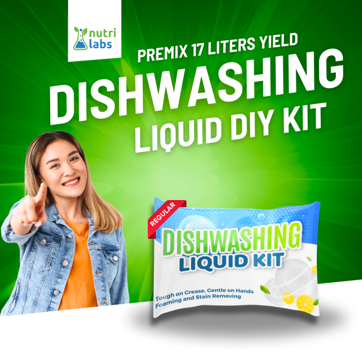 Nutrilabs Regular Premix Dishwashing Liquid Kit 17 Liters Yield ...
