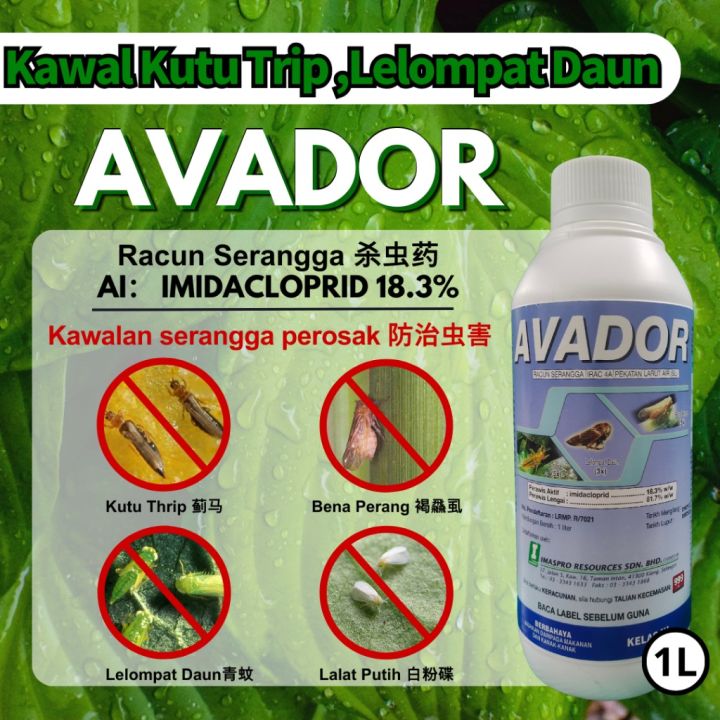 【Kawal Kutu Trip ,Lelompat Daun】Avador(1L) Imidacloprid 18.3% Racun Serangga-Bena Perang/Lalat ...