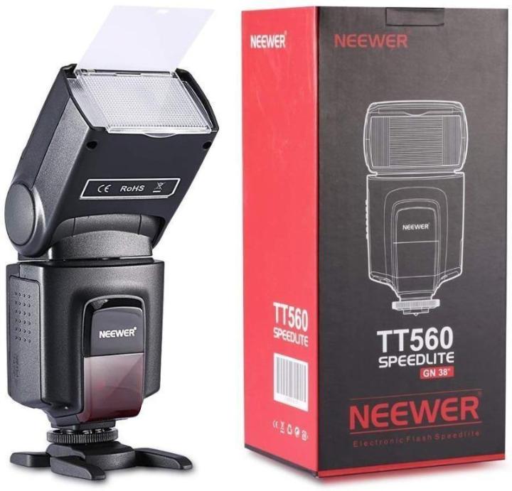 [1517] Neewer TT560 Flash Speedlite with 12 Color Filters and Hard ...