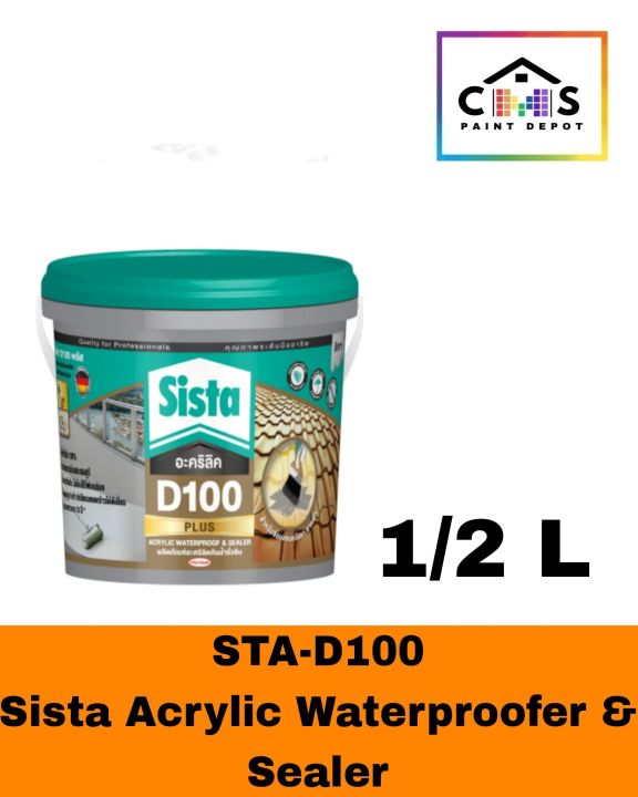 STA-D100 SISTA ACRYLIC WATERPROOFER AND SEALER | Lazada PH