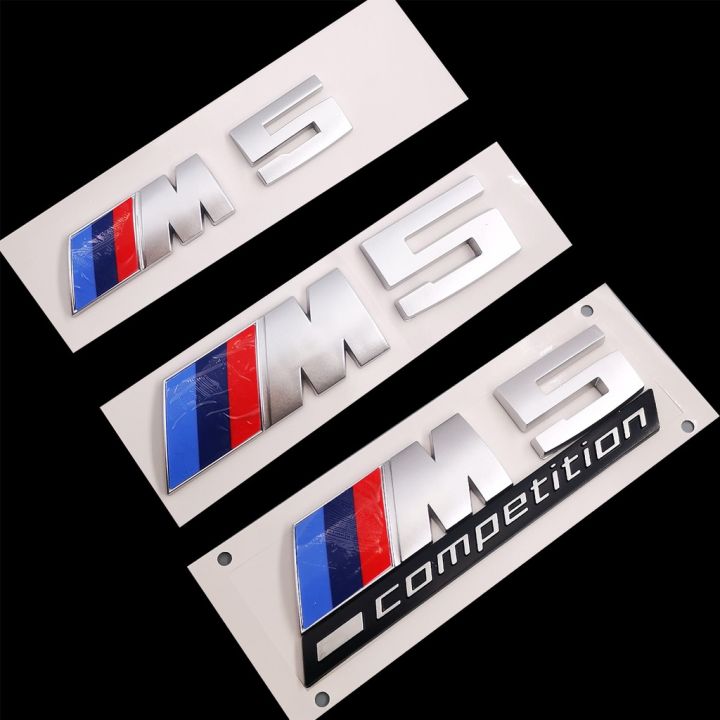 Hot New BMW M5 Logo Auto Badge Emblem Trunk Emblem COMPETITION Bar ...